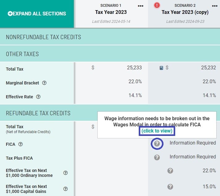 How Do FICA Taxes Show Up in Holistiplan?