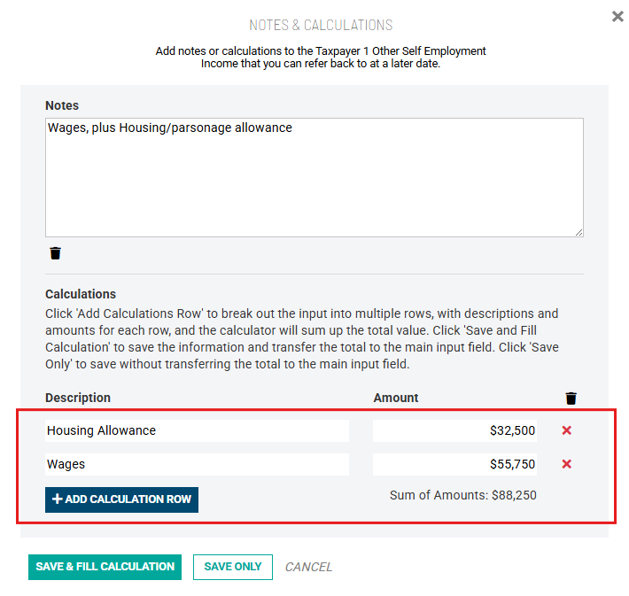 Minister's Income and Housing (Parsonage) Allowance