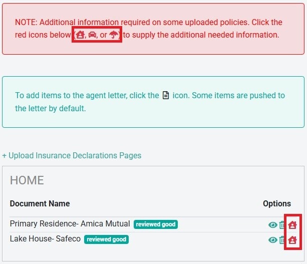 Sample Insurance Policies