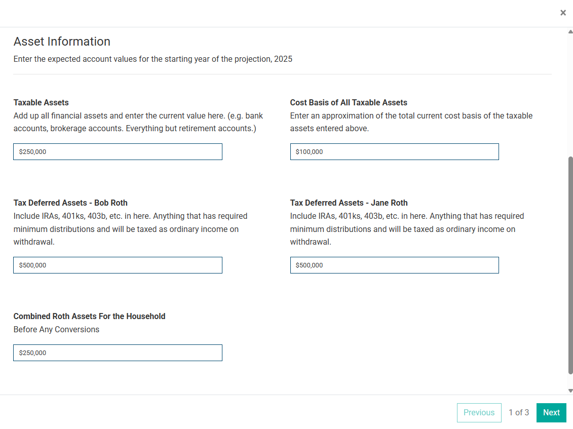 Building the Roth Projection Framework