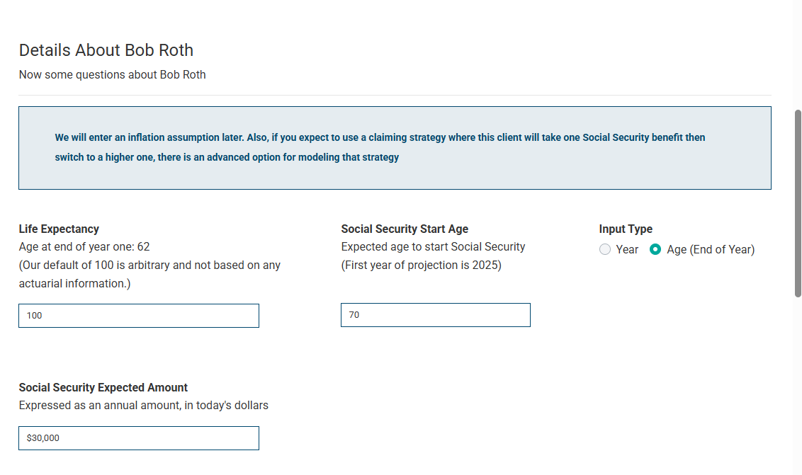 Building the Roth Projection Framework