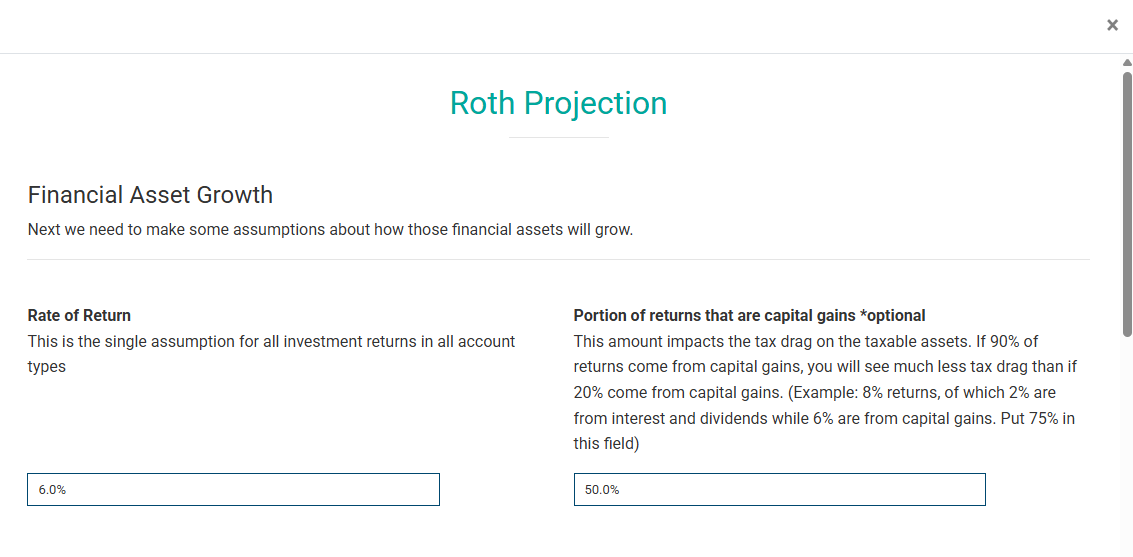 Building the Roth Projection Framework