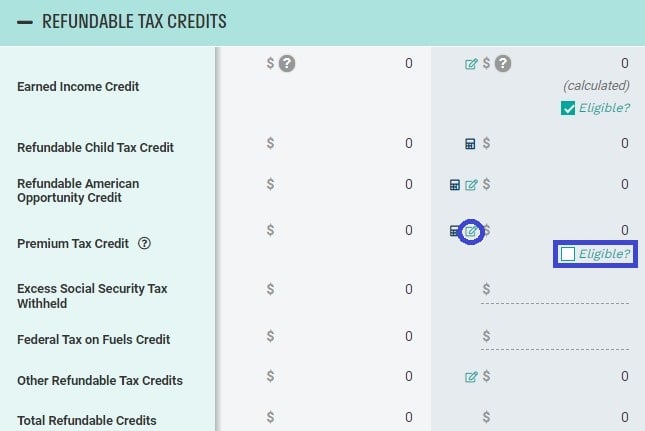 Affordable Care Act (ACA)/Obamacare and the Premium Tax Credit (PTC)