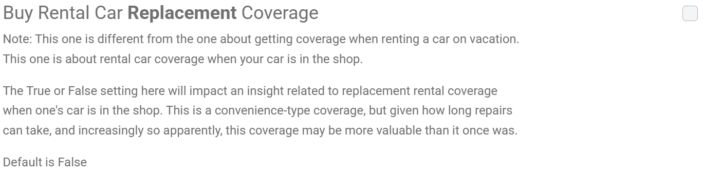 Insurance Parameters Setup Guide