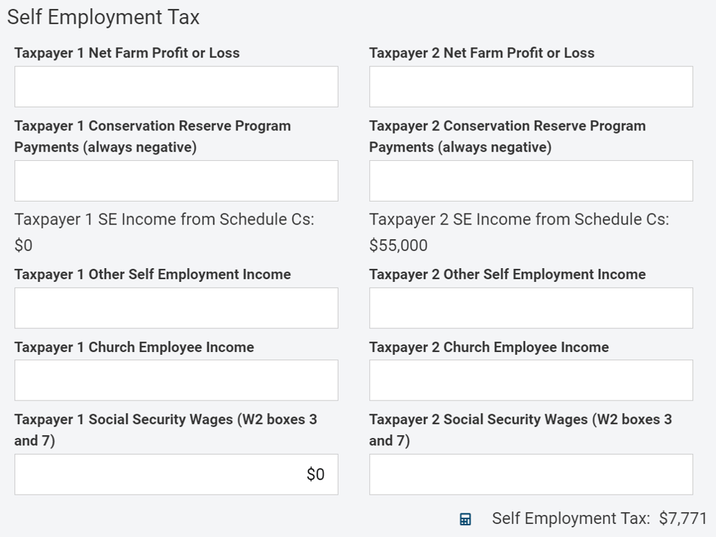 How do I model Schedule C Income?