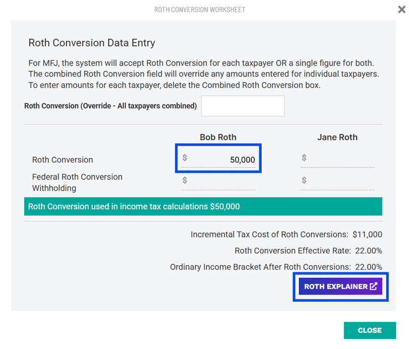 How Does the Roth Explainer Work?