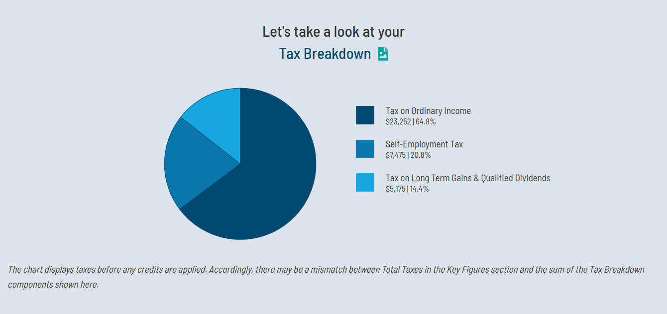Tax Report Section Breakdown