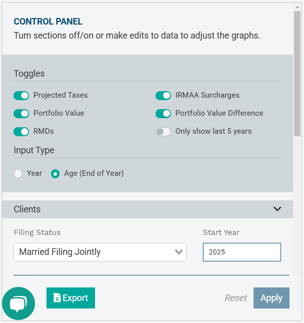 Roth Projection Tool