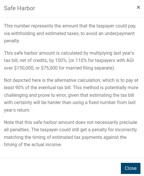 Safe Harbor Information
