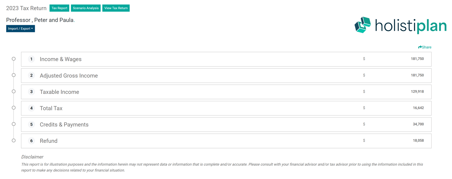 Using the Tax Explainer