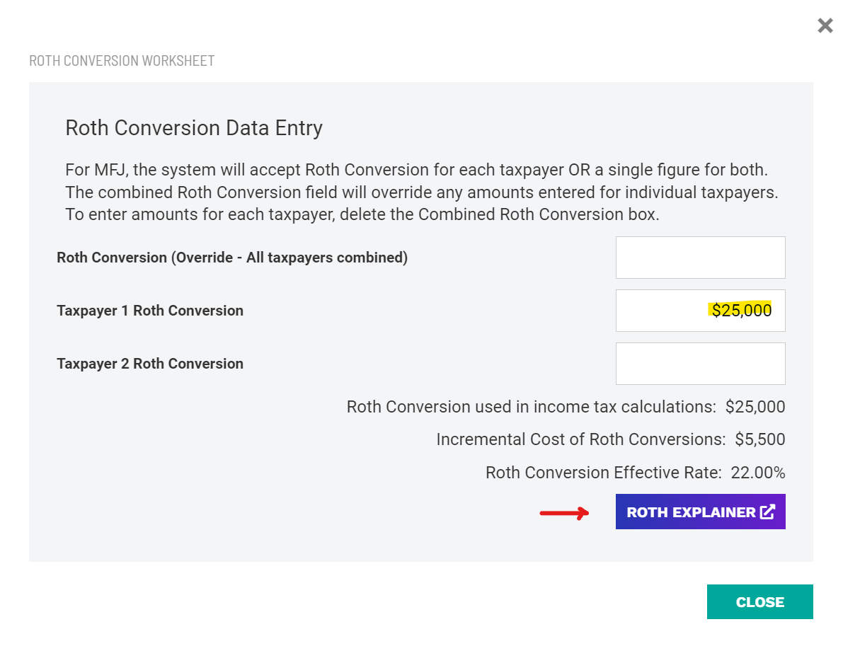 How Does the Roth Explainer Work?