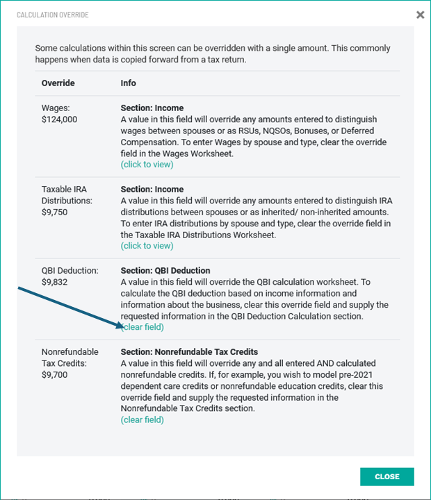 How Do I Clear Overrides and Age Mismatch Warnings in Scenario Analysis?