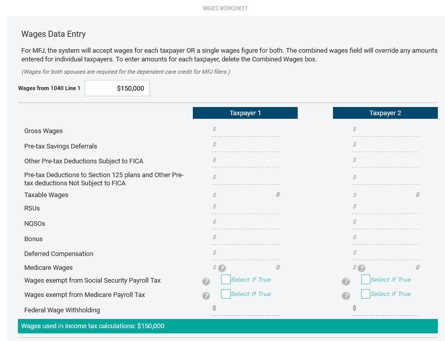 How Do I Use the Wages Worksheet?