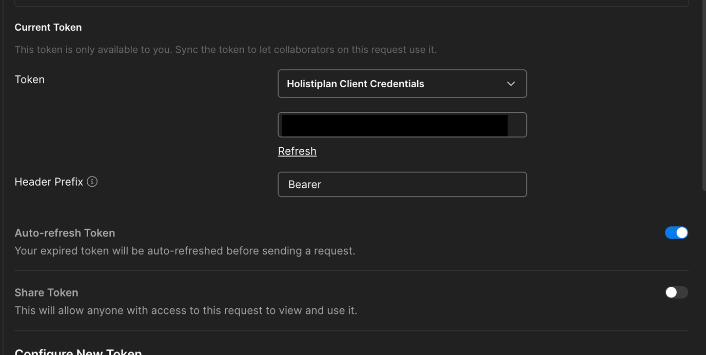 Getting Started with the Holistiplan API